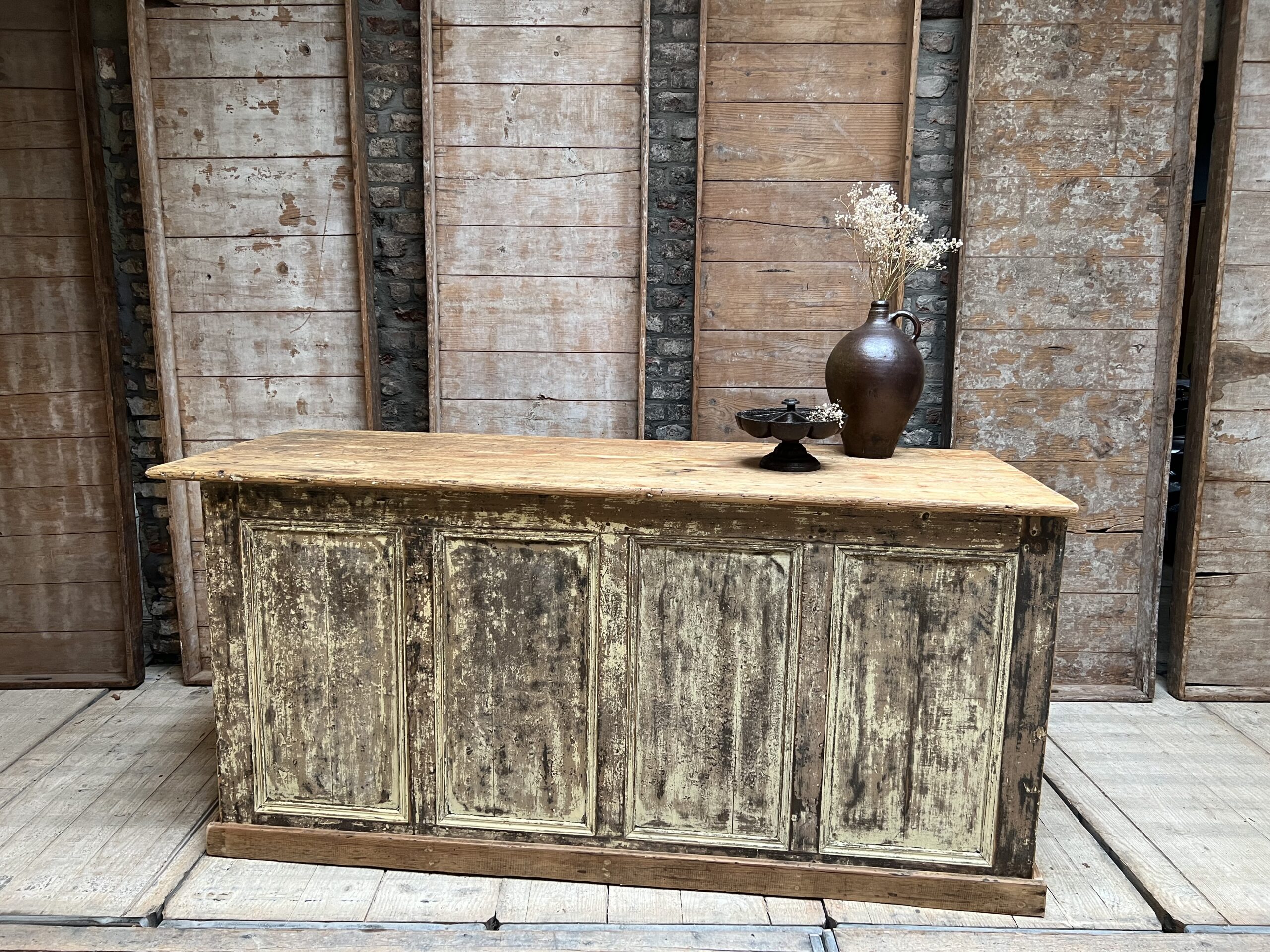 Grand comptoir patiné - Omachido